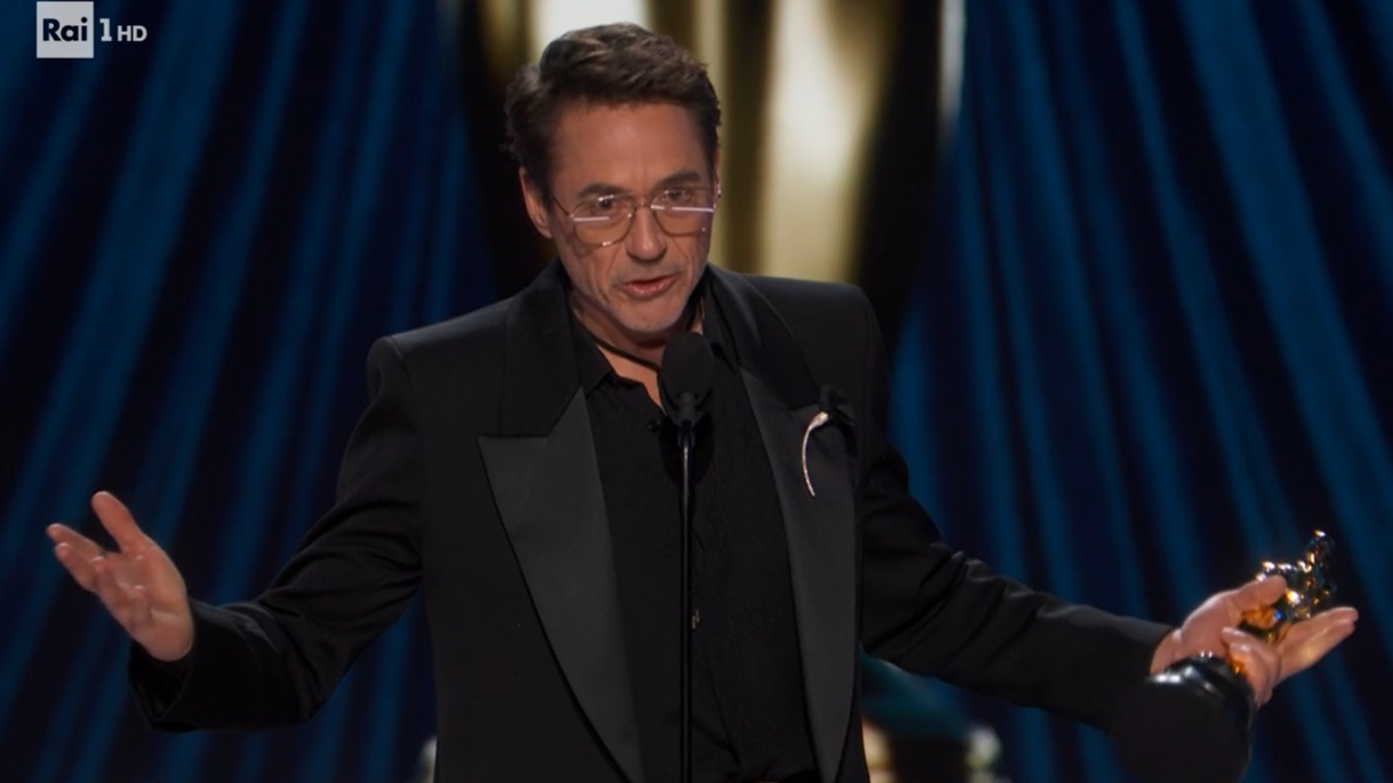 Oscar 2024, Robert Downey Jr. vince per Oppenheimer: "Ringrazio il mio ...