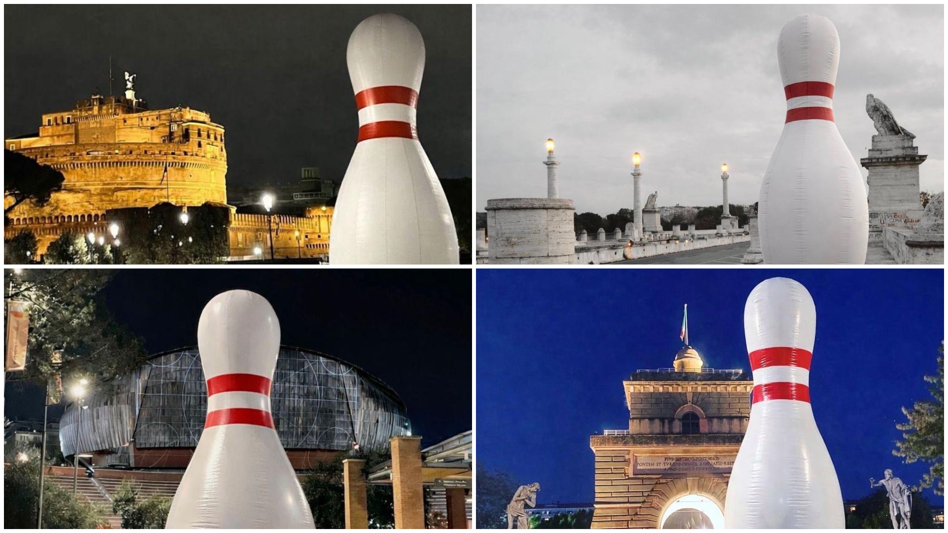 Svelato finalmente il Mistero dei Birilli Giganti apparsi a Roma