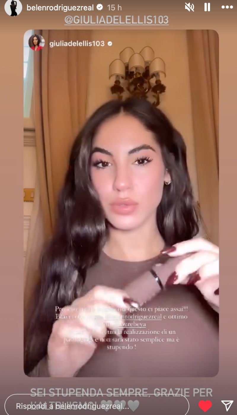 Belen Rodriguez e Giulia De Lellis, pace fatta: cosa ha scritto la ...