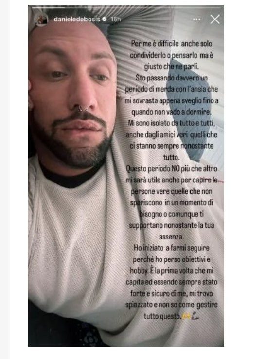 Temptation Island, Daniele De Bosis: "Periodo di merd* l'ansia mi ...