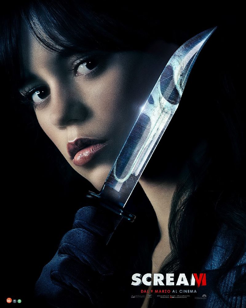 Scream VI: Jenna Ortega e gli altri interpreti nei poster dei personaggi