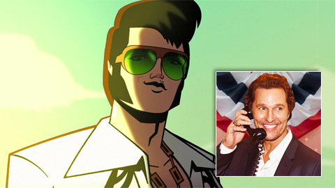 Matthew McConaughey dà voce a un Elvis Presley agente segreto nel ...